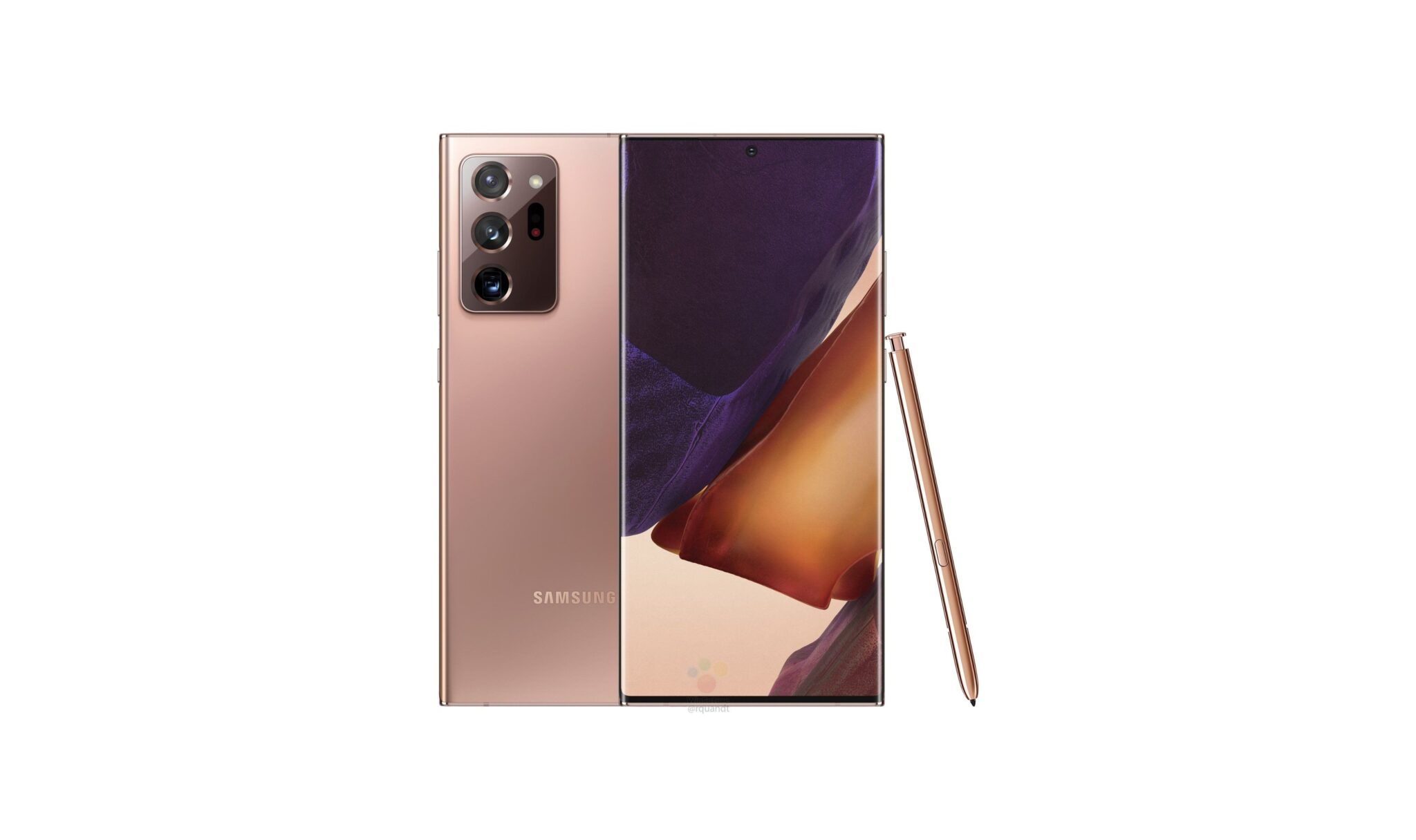 Here are the Galaxy Note 20 Ultra renders in all colors - YesMobile